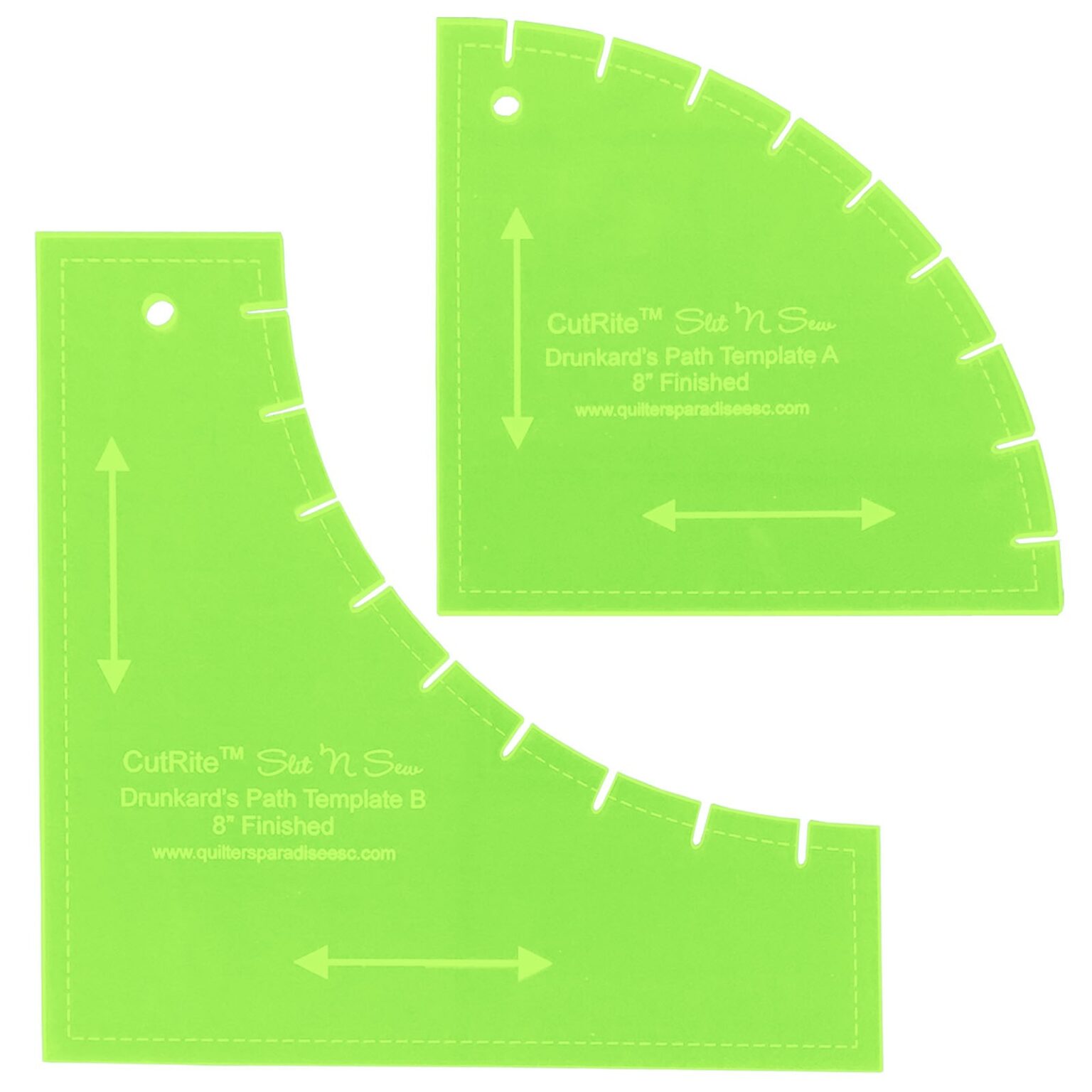 Lineal - CutRite Slit 'n Sew Templates 8" finished - Hobbygården